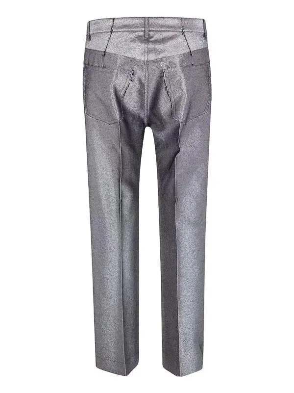 SAPIO Metallic Five-pocket Trousers - Silver