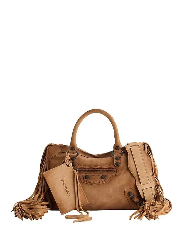 Balenciaga Le City Leather Top-handle Bag - Camel
