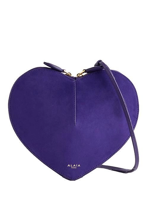 Alaïa Le Cœur Leather Cross-body Bag - Iris
