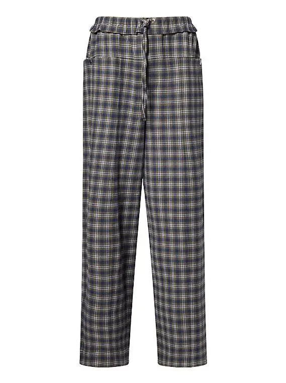 DAMSON MADDER Tomasina Check-pattern Woven Trousers - Multi