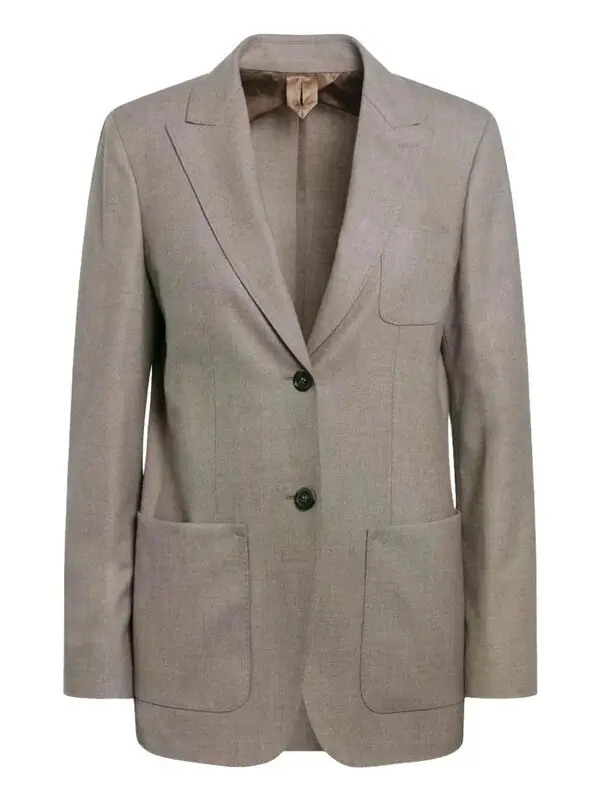 Max Mara Bronte Single-breasted Blazer - Neutrals