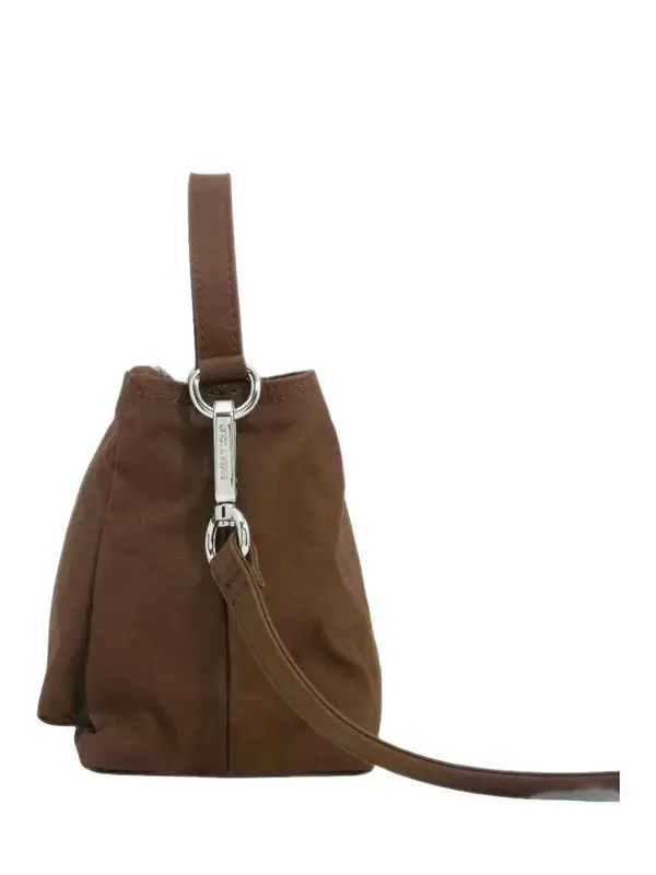 Bimba Y Lola Dark-khaki Cotton Mini Slouch Bag - Brown