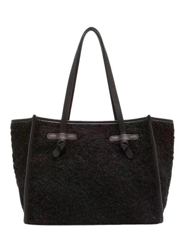 GIANNI CHIARINI Medium Marcella Leather-trim Tote Bag - Brown