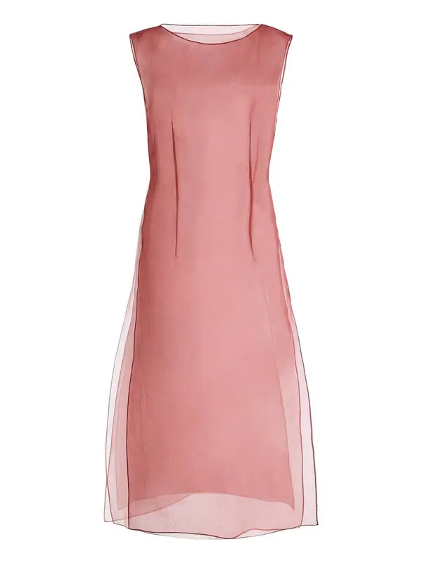 KALLMEYER Avra Layered Silk Top - Red