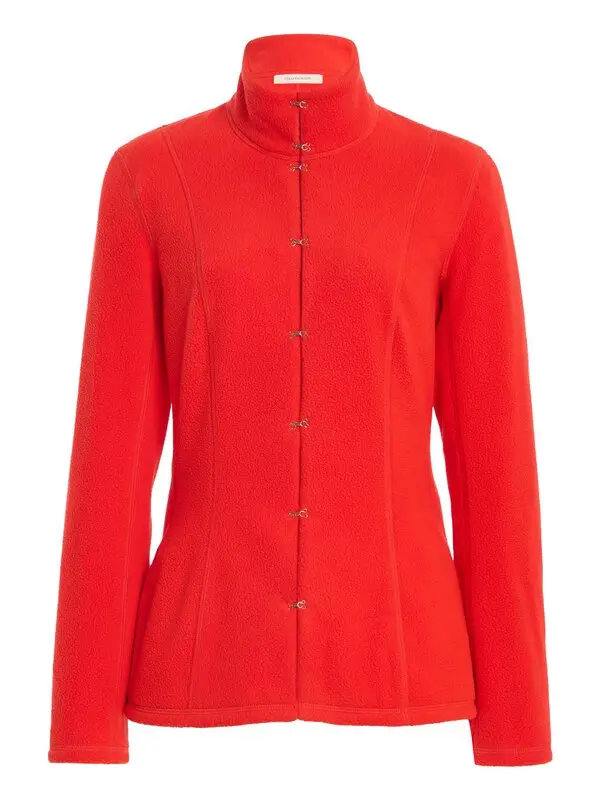 COLLEEN ALLEN Shaped Victorian Fleece Jacket - Red