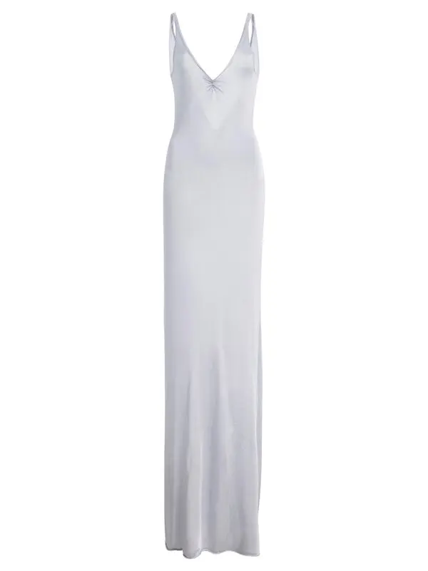 COLLEEN ALLEN Ballet Knit Dress - Light Blue