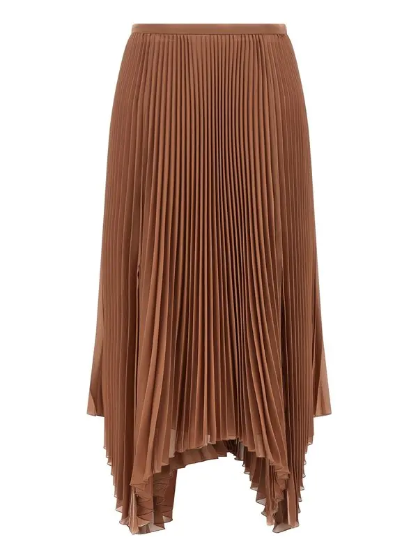 Valentino Garavani Light Georgette Skirt - Brown