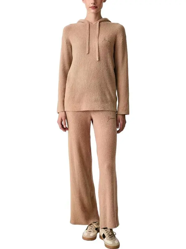 Guess Lua Ribbed Trousers - Neutrals