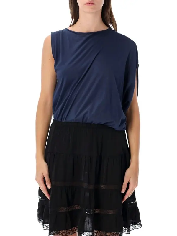 Gimaguas Sleeveless Draped Top - Blu