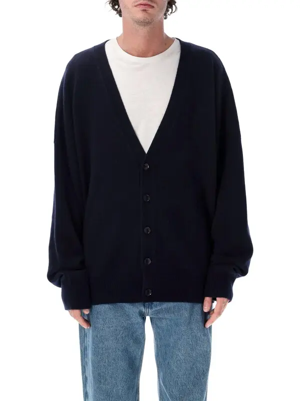 Extreme Cashmere Cashmere V-neck Button Cardigan - Blu