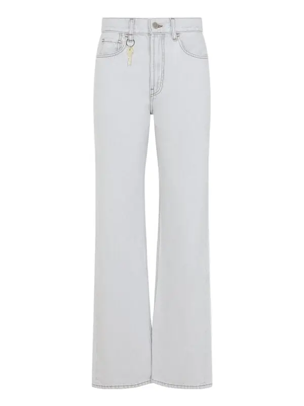 Carven 5-pocket Regular Straight-leg Cotton Trousers - Grey