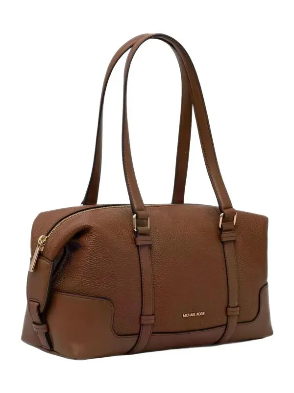 Michael Kors Teddi Large Textured Shoulder Bag - Brown