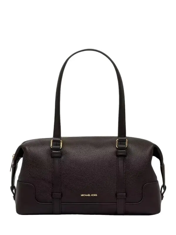 Michael Kors Teddi Large Textured Shoulder Bag - Brown