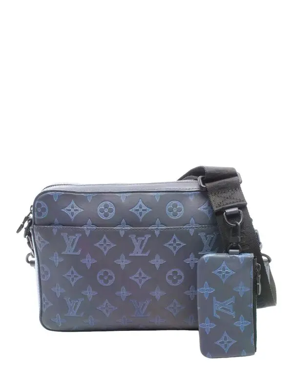 LOUIS VUITTON 2021-2026 Monogram Shadow Duo Messenger Crossbody Bag - Blue