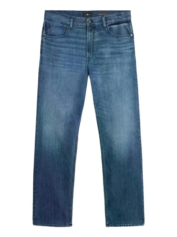7 For All Mankind Airweft Modern Straight-leg Jeans - Blue