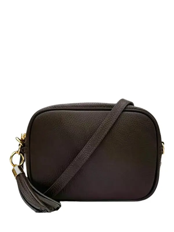 APATCHY LONDON The Tassel Leather Crossbody Bag - Brown