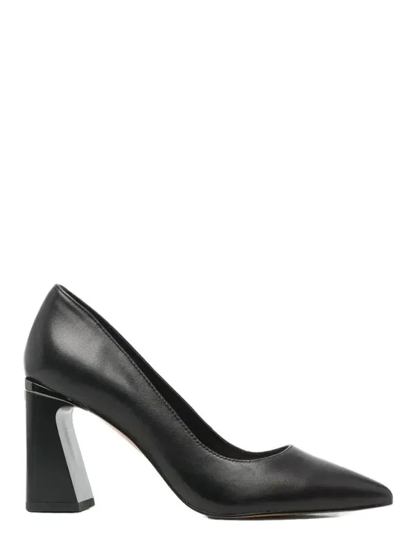 SERGIO MORETTI FIRENZE Pointed-toe Block-heel Pumps - Black