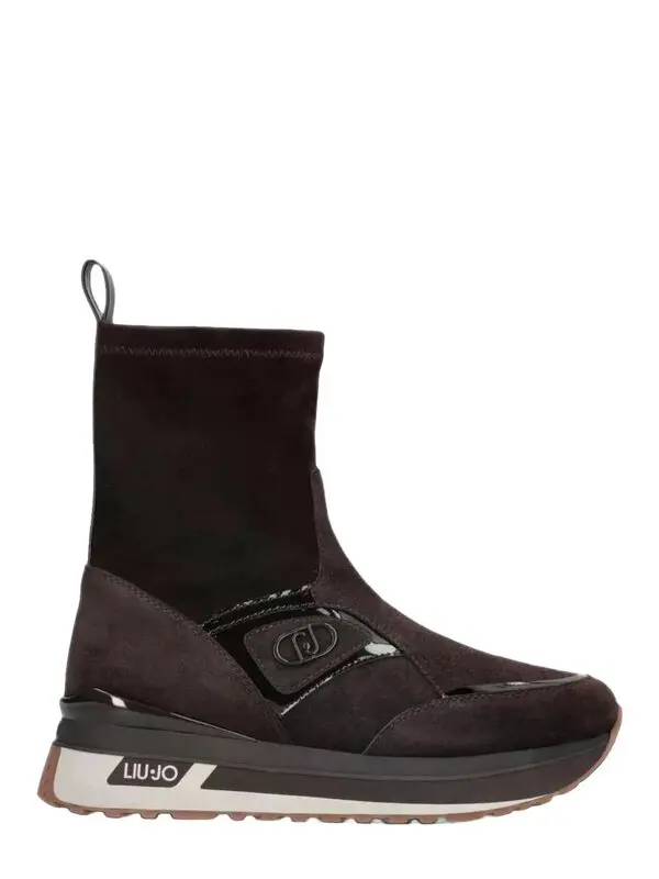Liu Jo Sneakers Boots In Suede - Brown