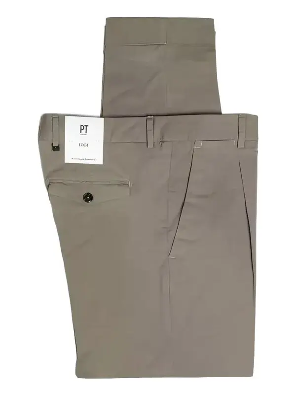 PT TORINO Edge Turn-up Trousers - Grey