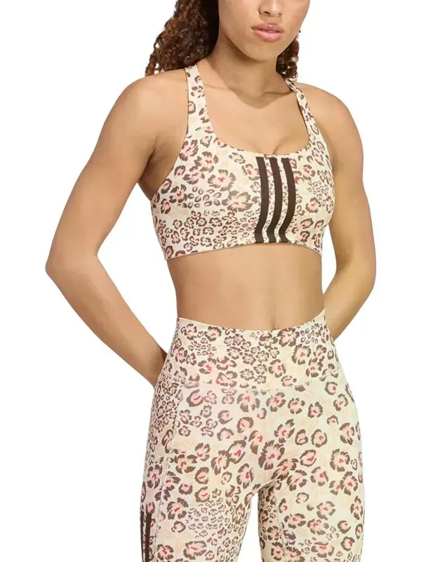 Adidas X Farm Rio Optime Sports Bra - Neutrals