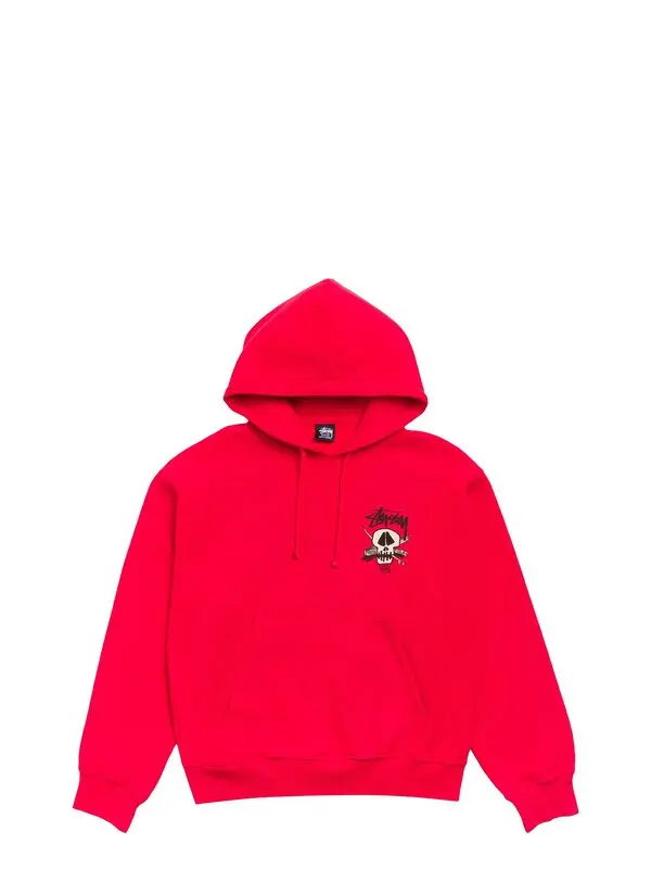 StÜssy Fresh Foils Hoodie Garment Dyed - Red