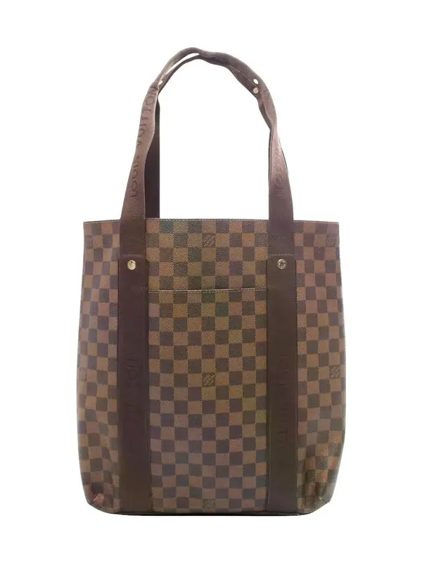 LOUIS VUITTON 2008 Damier Ebene Cabas Beaubourg Tote Bag - Brown