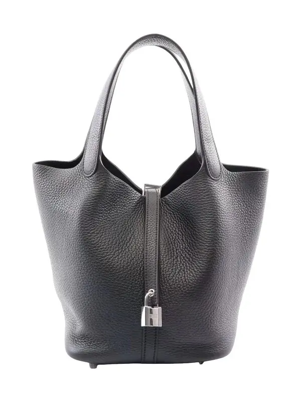 Hermès 2023 Clemence Picotin Lock 22 Handbag - Black