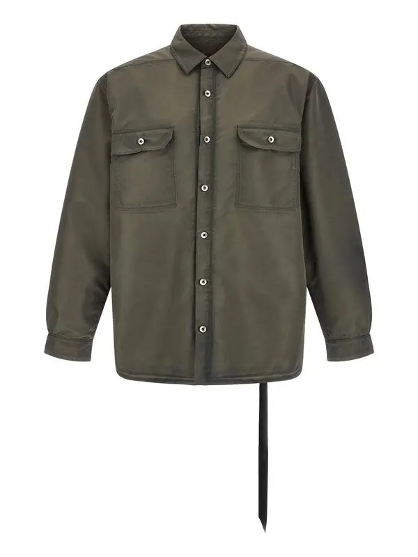 Rick Owens Jumbo Outershirt' Jacket - Gray