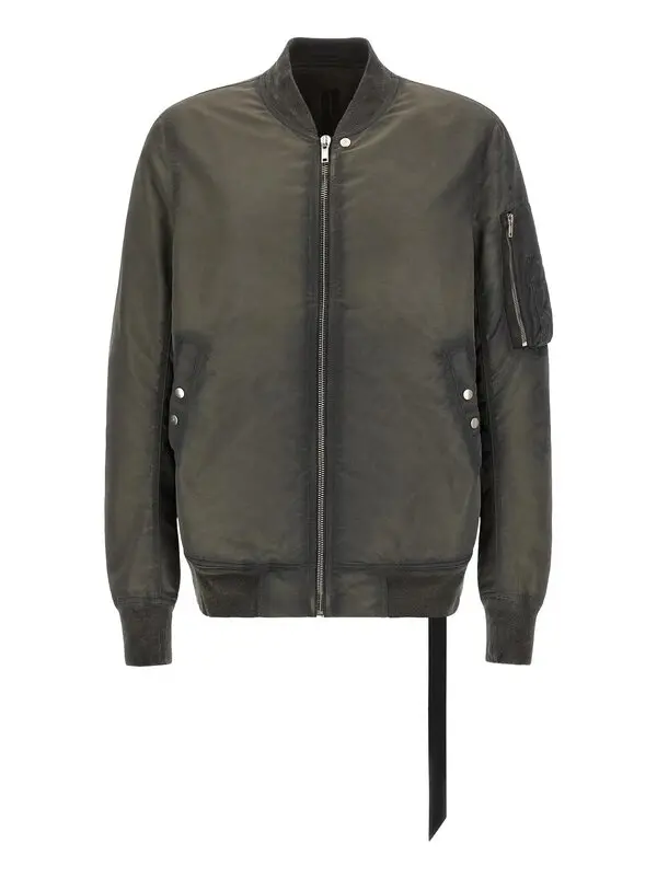 Rick Owens Classic Flight' Bomber Jacket - Gray