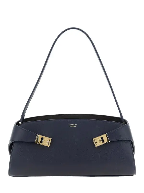 FERRAGAMO Hug East-west' Shoulder Bag - Blue