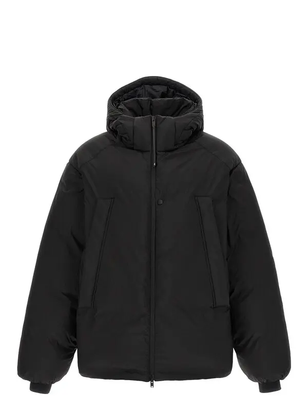 Y3 Detachable Hood Down Jacket - Black