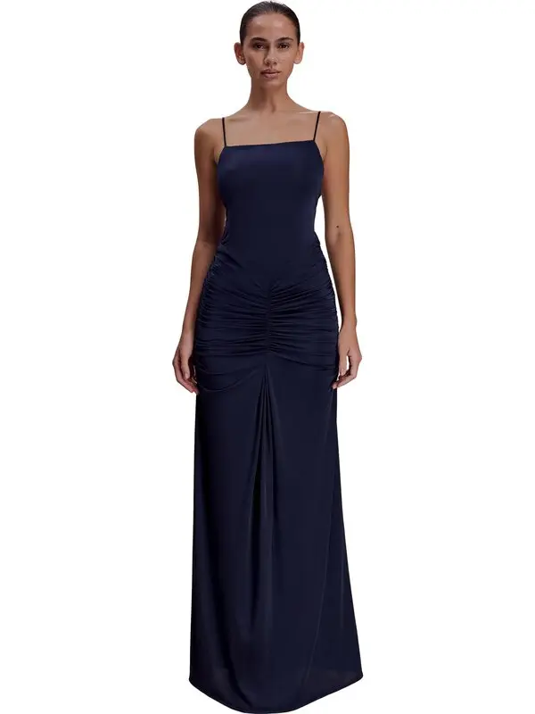 Meshki Roisin Slinky Maxi Dress - Navy