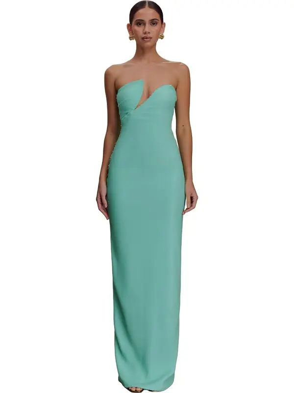 Meshki Winston Strapless Sequin Maxi Dress - Lagoon