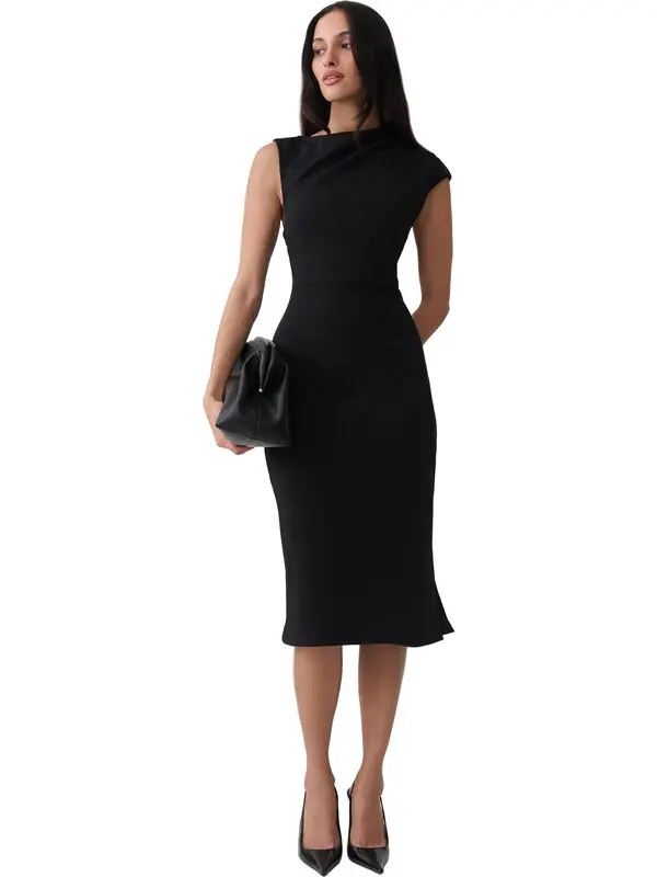 Meshki Gloom Midi Dress - Black