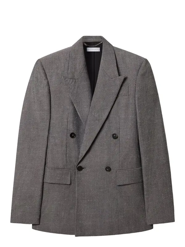Stella McCartney Double-breasted Tailored Blazer - Grey