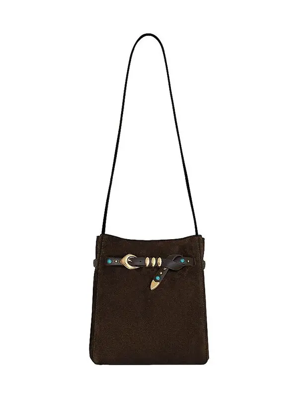 Rebecca Minkoff Miller Medium Suede Bucket Bag - Fondant