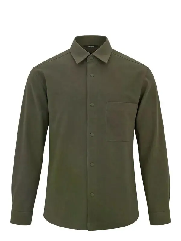 BOSS Relaxed-fit Shirt In Performance Stretch Ripstop - Green