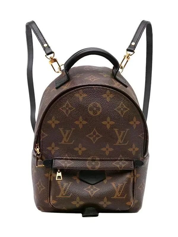 LOUIS VUITTON 2018 Monogram Mini Palm Springs Backpack - Brown