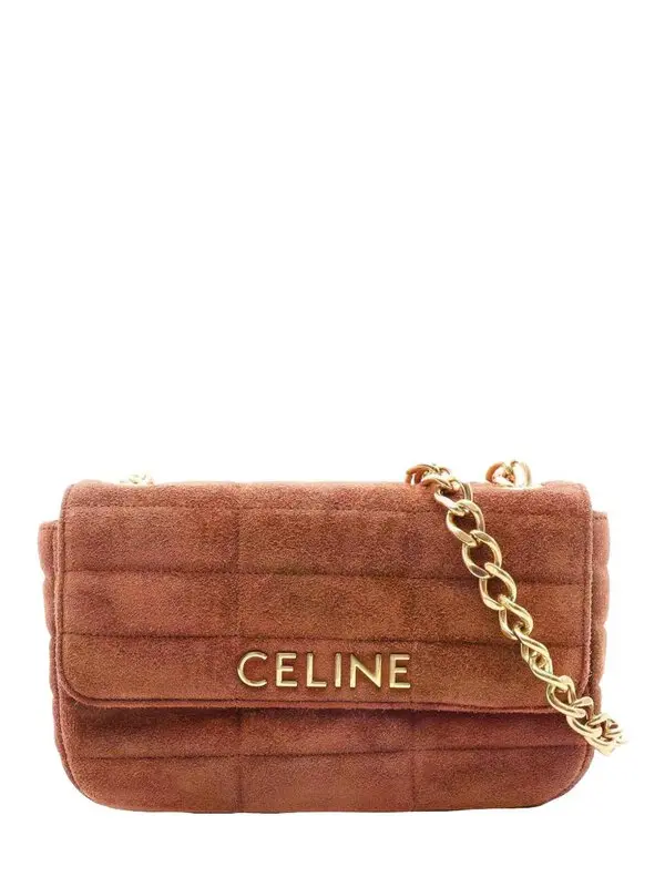 Celine 2010-2026 Suede Monochrome Shoulder Bag - Brown
