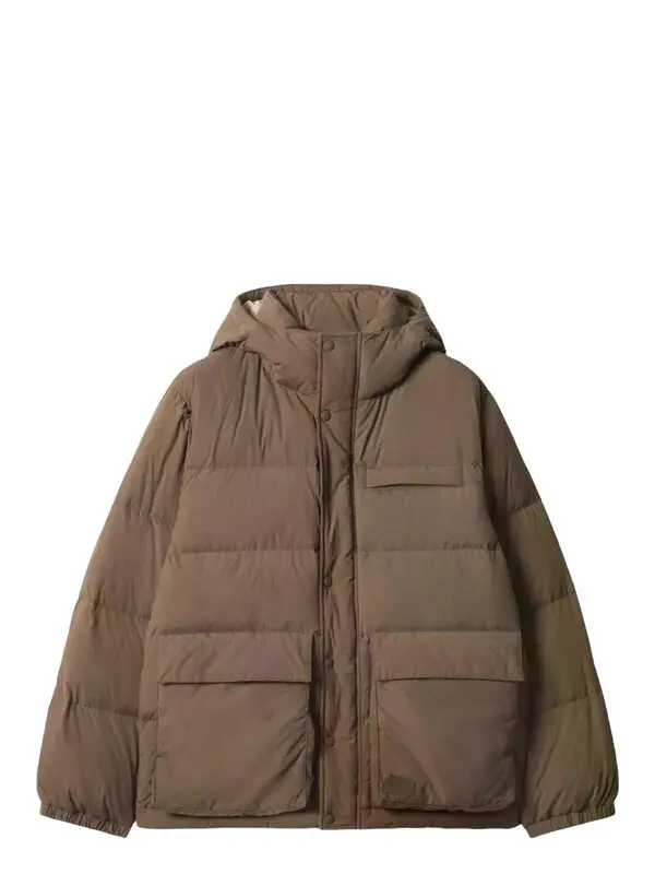 Maison Kitsuné Quilted Hooded Jacket - Brown