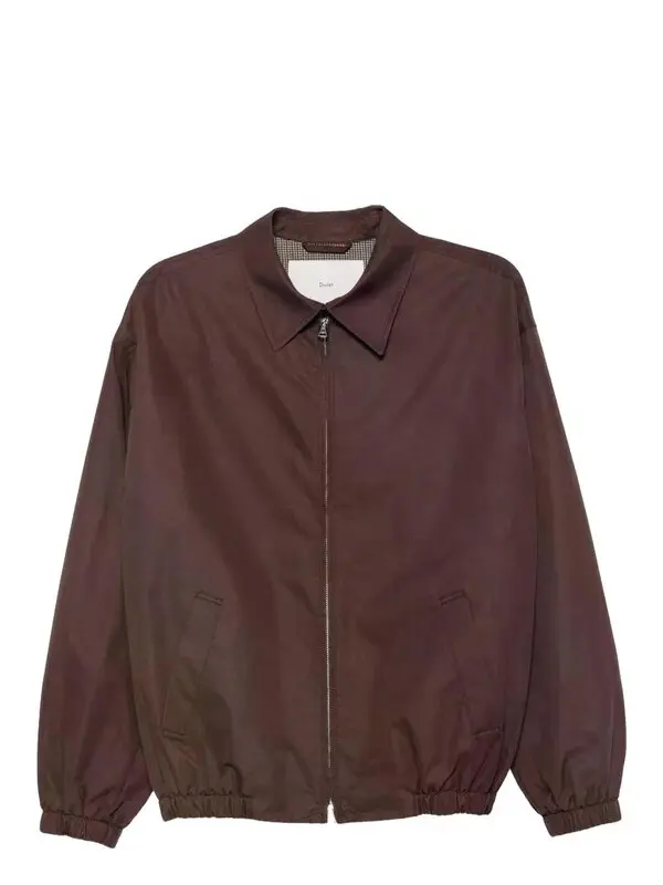 DUNST Zip-up Collared Lightweight Jacket - Brown