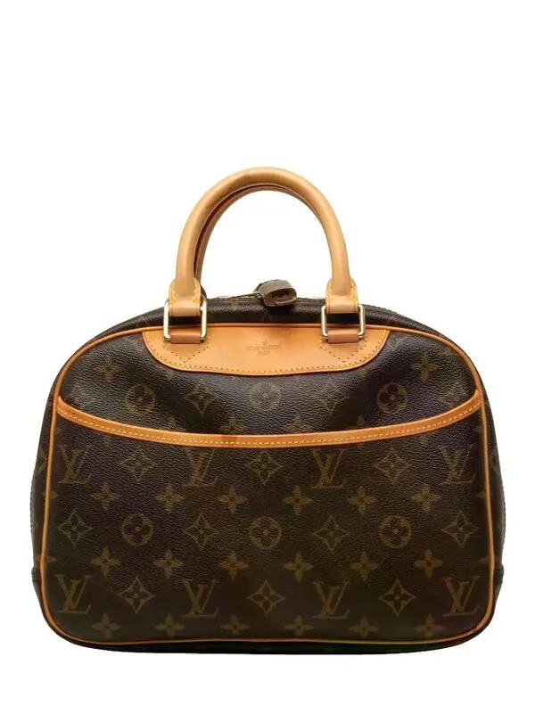 LOUIS VUITTON 2005 Monogram Trouville Handbag - Brown