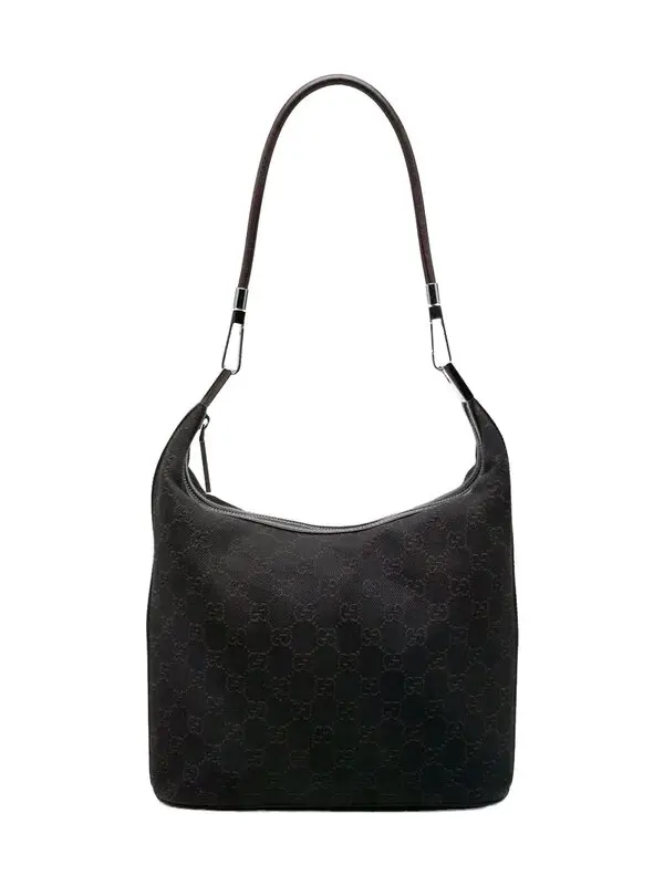 Gucci 2000-2015 Gg Denim Shoulder Bag - Brown