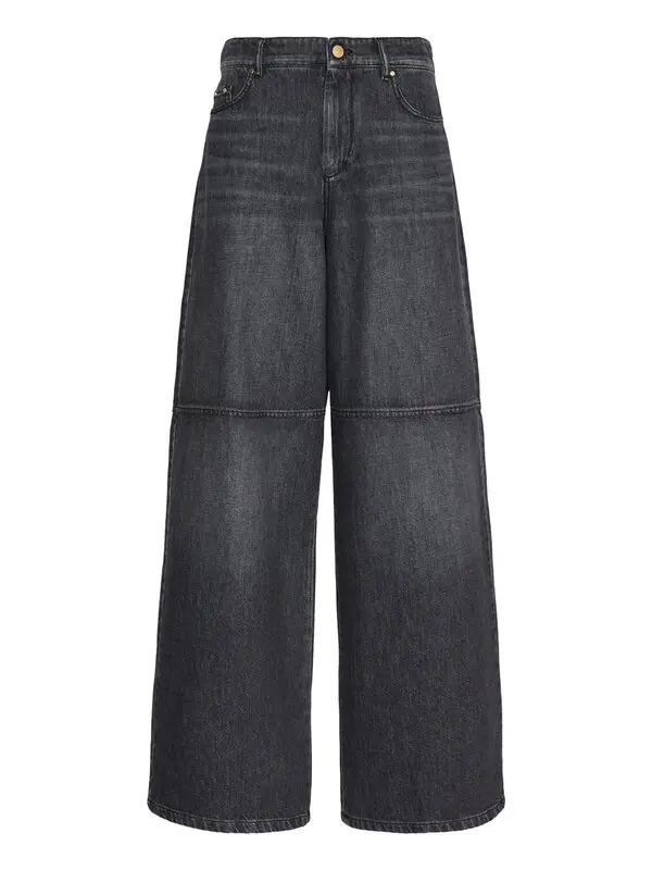 Max Mara Wide-leg Jeans - Black