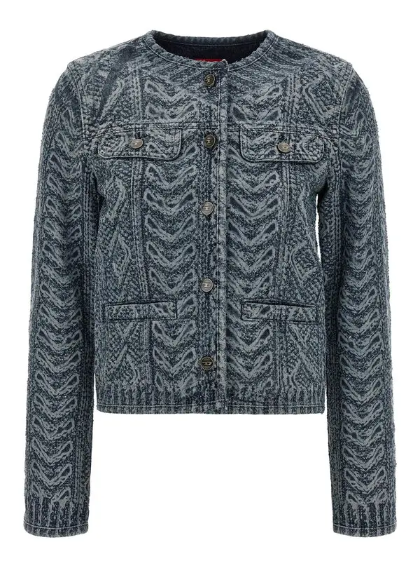 DIESEL® De-grafy-s2' Denim Jacket - Blue