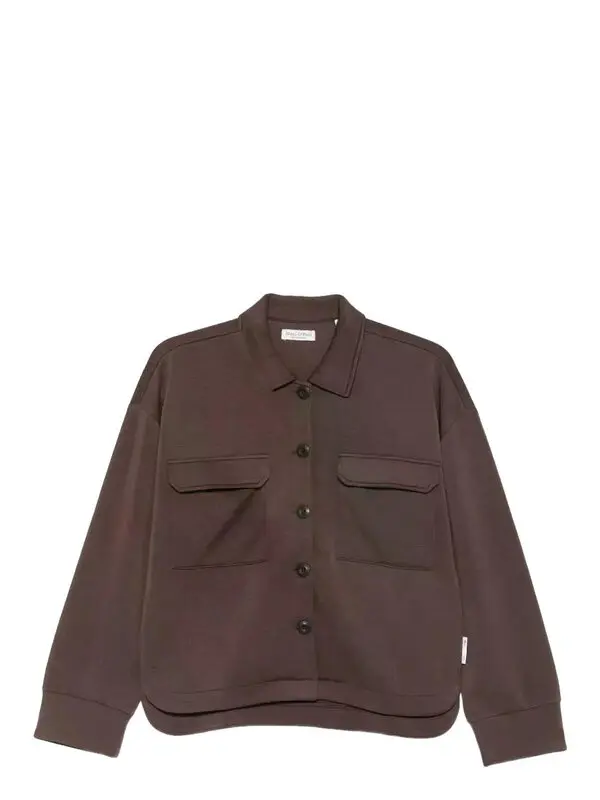 Marc O'polo Button-up Chest-pocket Shirt - Brown