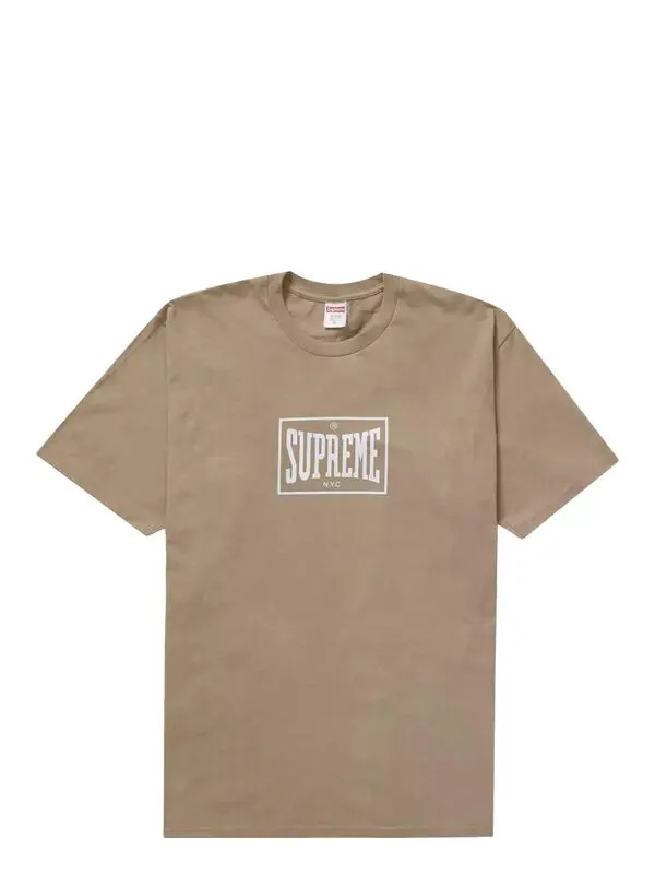 Supreme Warm Up Logo-print T-shirt - Neutrals