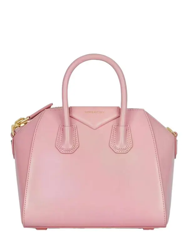 Givenchy Mini Antigona Bag In Box Leather - Pink
