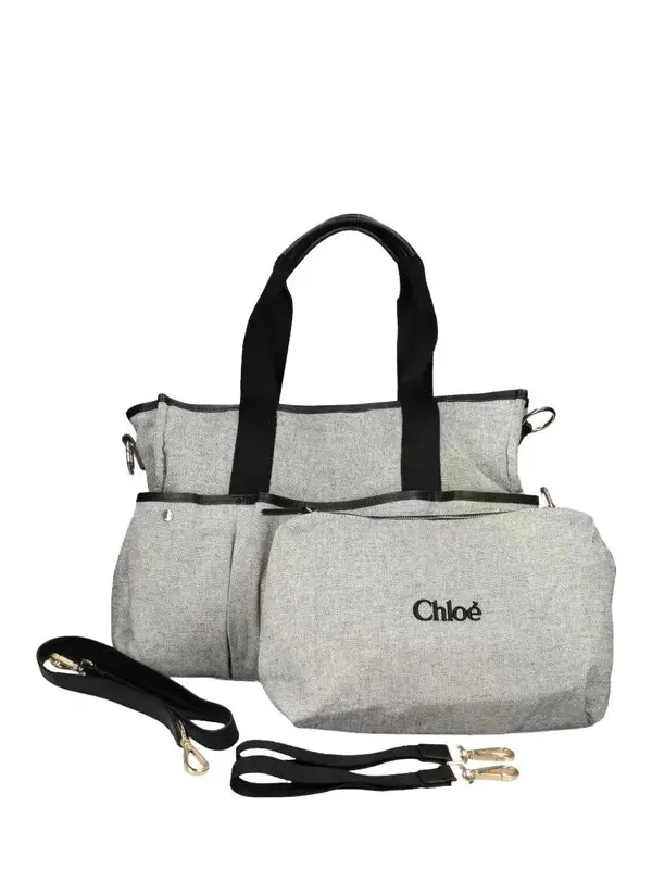 Chloé Logo-print Shoulder Bag - Grey
