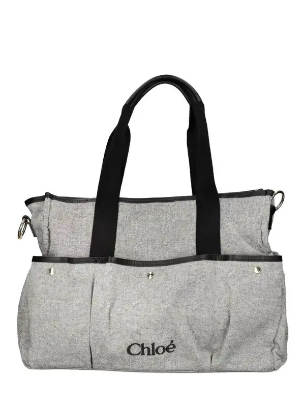 Chloé Logo-print Shoulder Bag - Grey